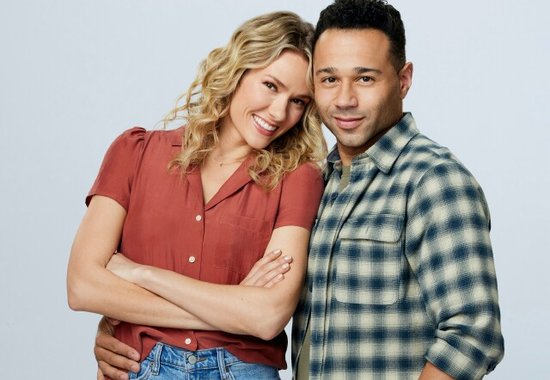 Tori Anderson and Corbin Bleu Team for "Campfire Christmas," the First ...