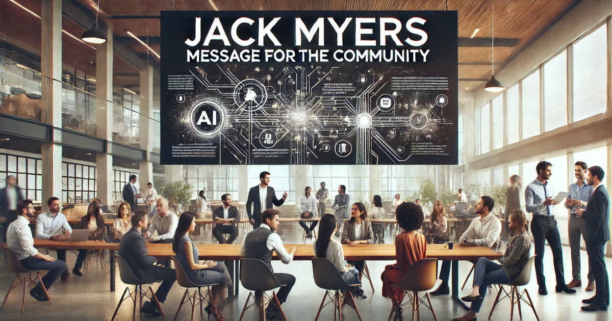 Personal Message from Jack Myers. My Philanthropic Commitment to the Advertising and Media ...