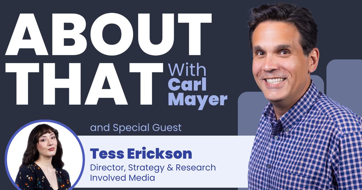 About That with Carl Mayer: Tess Erickson & the Connected Video Spring ...