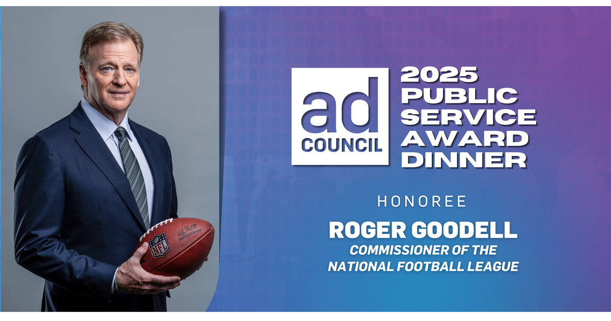 NFL Commissioner Roger Goodell to be Honored at the Ad Council’s 71st ...